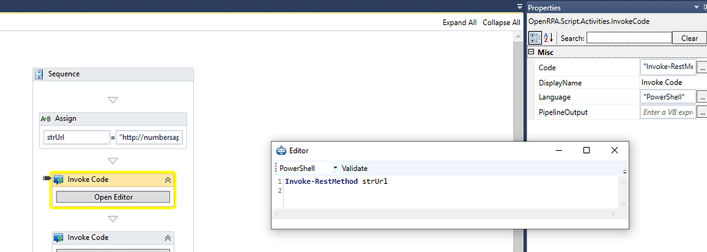 How To Use A Variable Inside An Invoke Code Openrpa Openiap