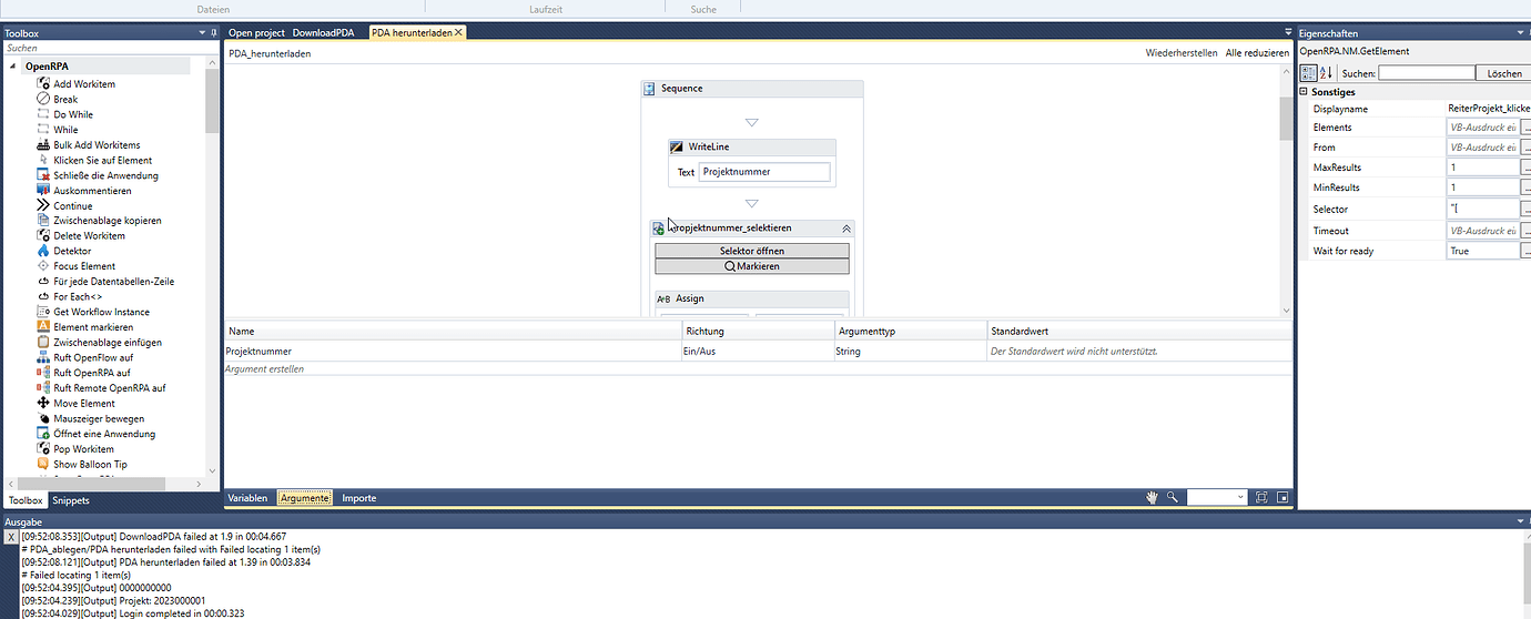 How to map Variables to other Workflow - OpenRPA - OpenIAP